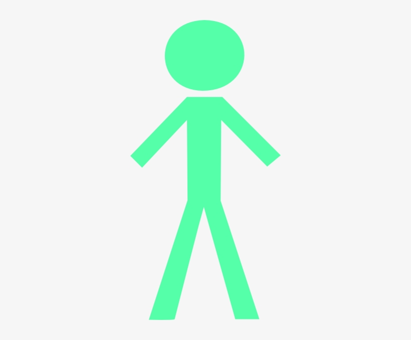 How To Set Use Turquoise Stick Figure Clipart - Free Transparent PNG ...