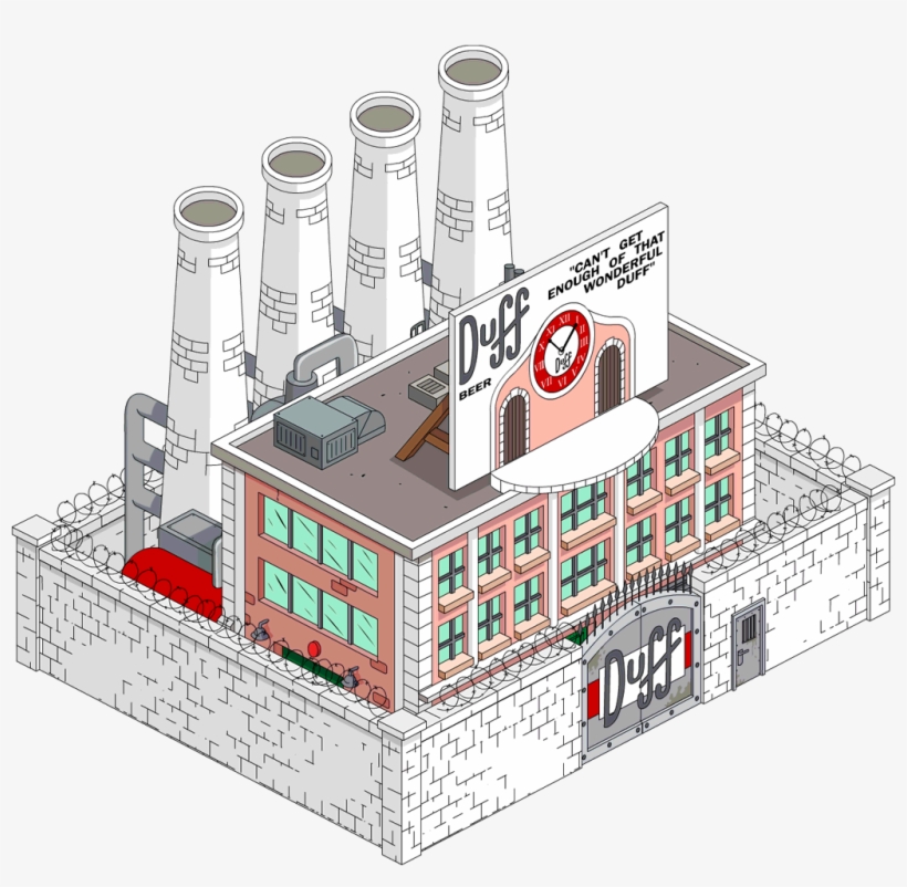 Duff Brewery - Simpsons Tapped Out - Free Transparent PNG Download - PNGkey
