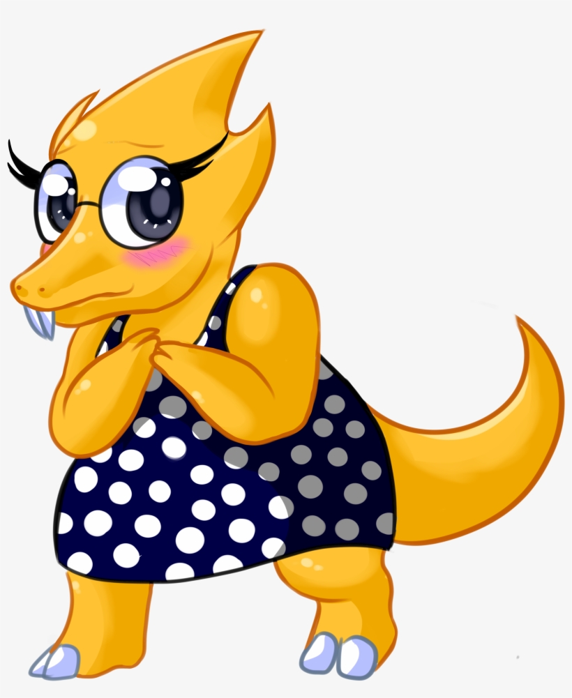 Chibi-ish Alphys - Alphys Chibi Png - Free Transparent PNG Download - PNGkey