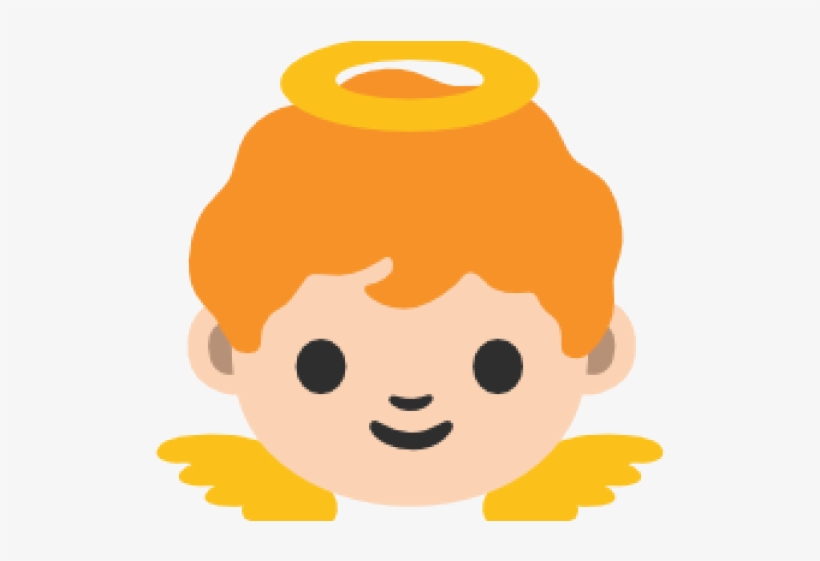 Angel Clipart Clear Background - Android Angel Emoji - Free Transparent ...