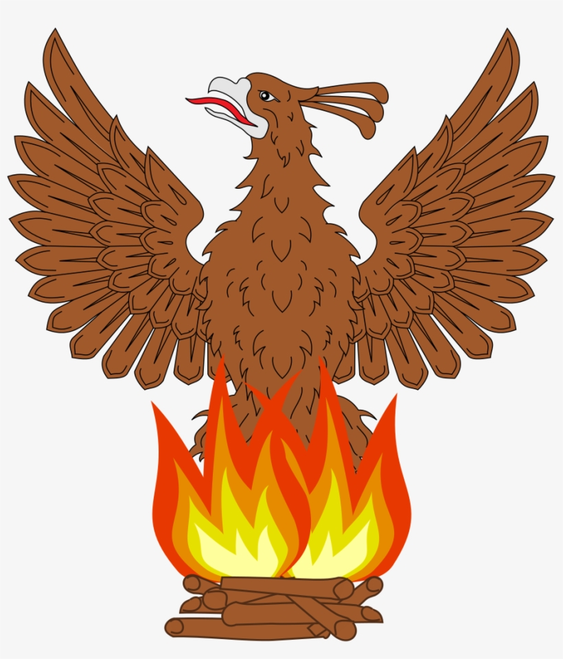 File - Heraldic Phoenix - Svg - Double Headed Eagle Png - Free ...