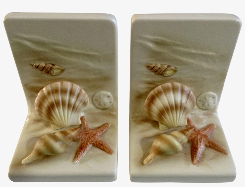 This Is A Nice Set Of Ceramic Bookends With A Seashore - Sea - Free ...