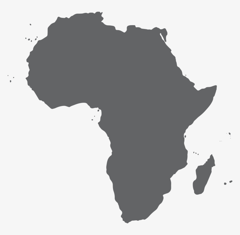 Africa - Africa Map Silhouette - Free Transparent PNG Download - PNGkey