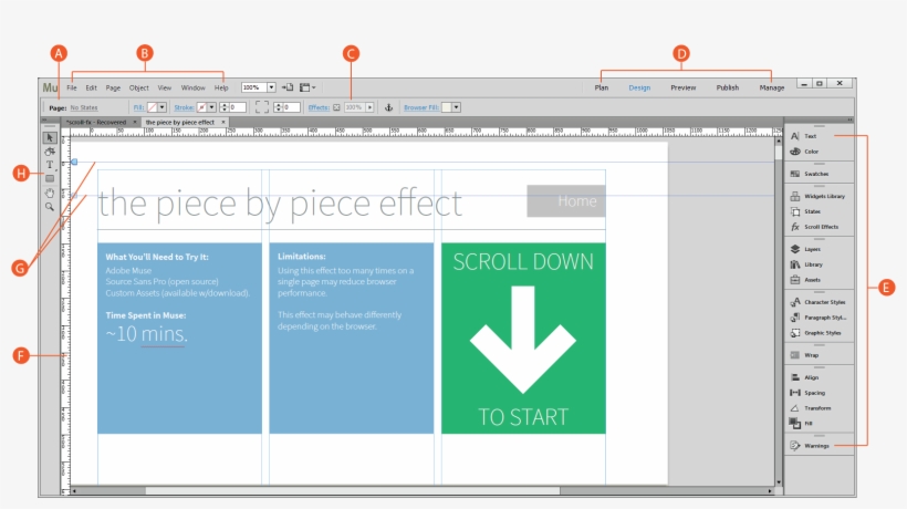Design View In Adobe Muse - Free Transparent PNG Download - PNGkey