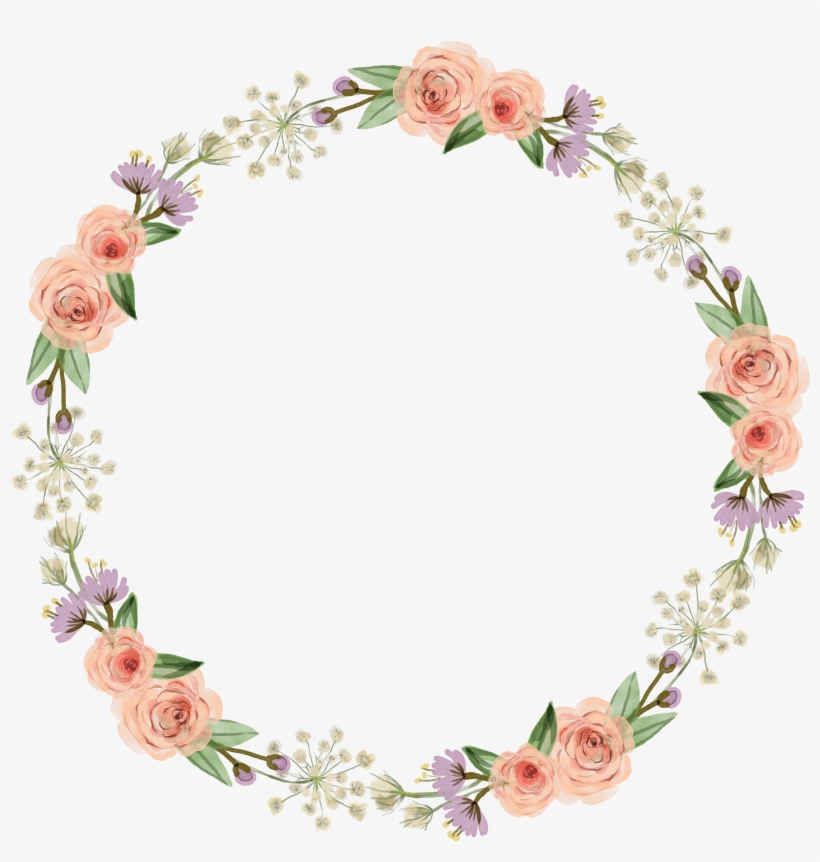 Watercolour - Vòng Hoa Vector Png - Free Transparent PNG Download - PNGkey