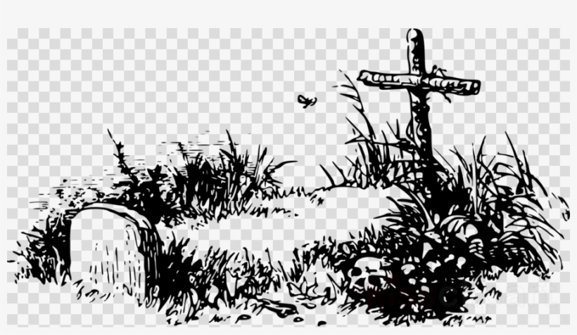 Grave Png Clipart Headstone Clip Art - Drawing Of Grave - Free ...