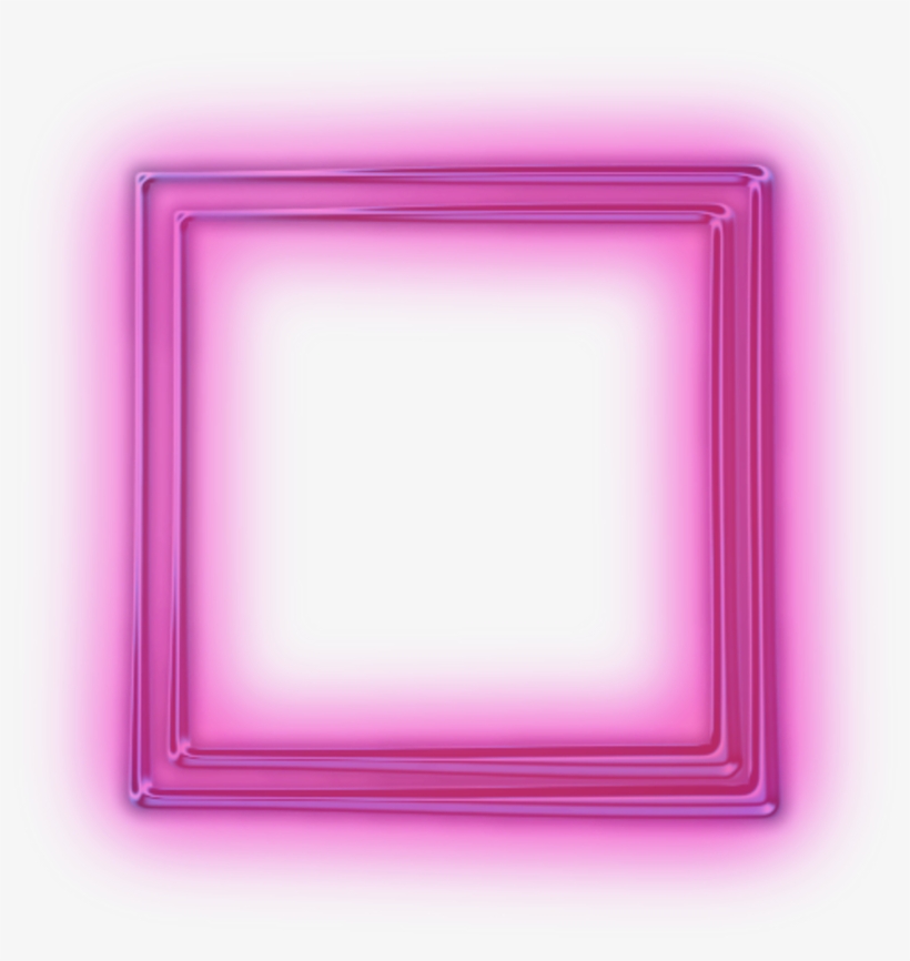 Neon Square Squares Kare Frame Frames Border Borders - Glow Neon Shapes ...