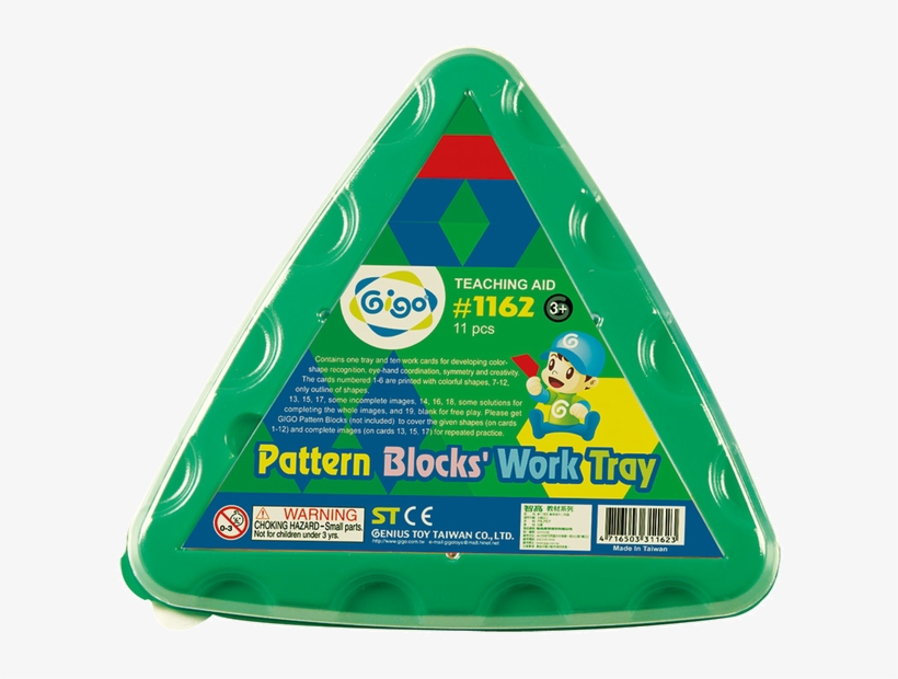 Pattern Blocks' Triangular Work Tray - Triangle - Free Transparent PNG ...