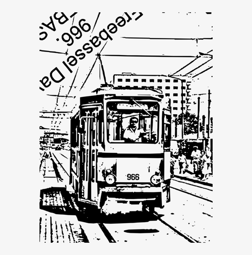 Trolley Train Rail Transport Level Crossing - Trolley - Free ...