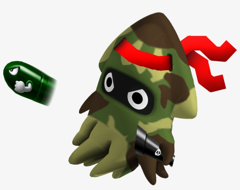 Soldierblooper - Mario Soldier - Free Transparent PNG Download - PNGkey