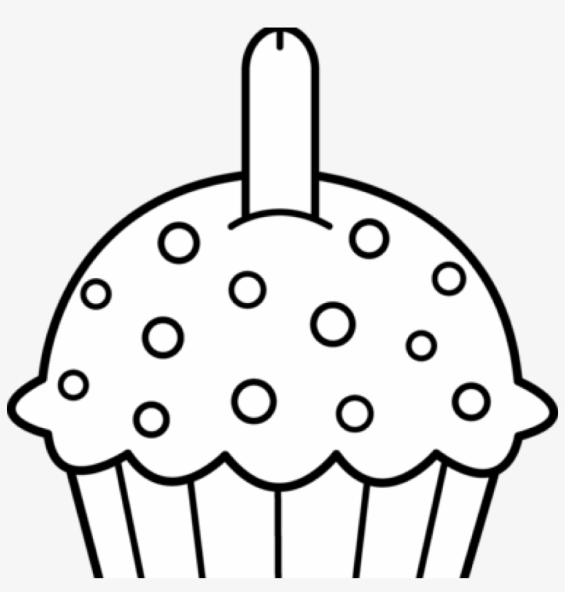 Cupcake Clipart Black And White Best Cupcake Clipart - Birthday Cupcake ...