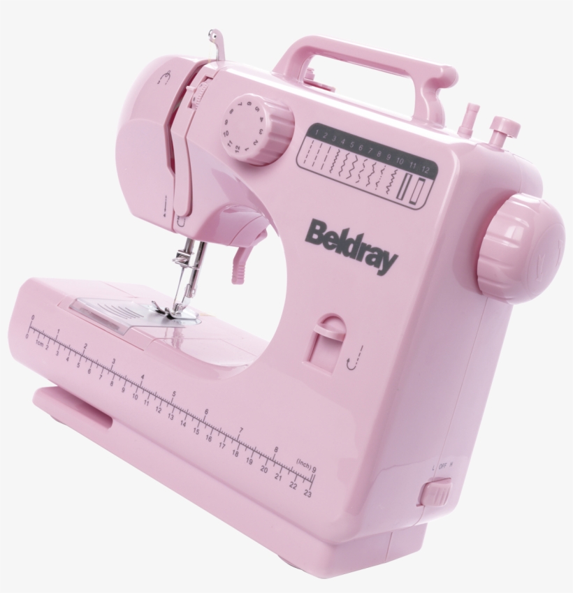 Beldray 12 Stitch Sewing Bundle Pink - Beldray Sewing Machine Pink ...