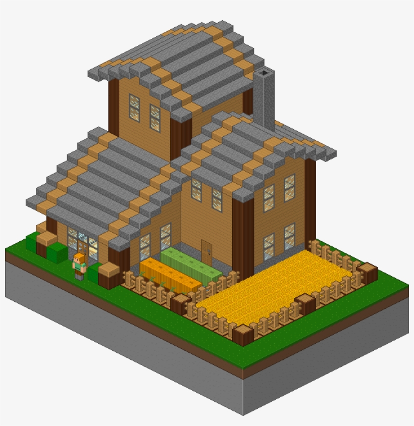 Mkltek2 - Isometric Minecraft Builds - Free Transparent PNG Download ...