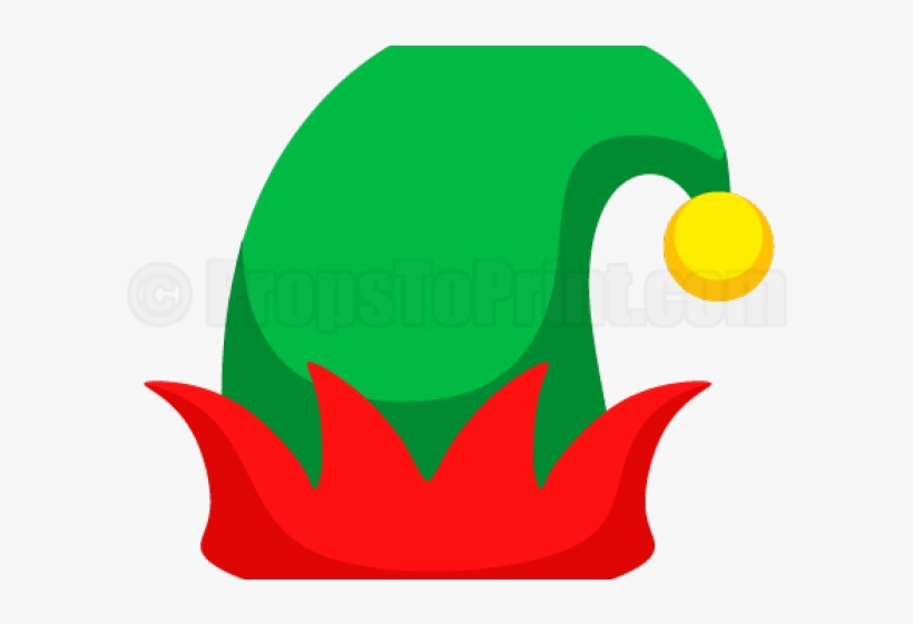 Drawn Santa Hat Pdf - Elf Clipart Transparent - Free Transparent PNG ...