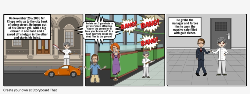 Chops Bank Heist - Cartoon - Free Transparent PNG Download - PNGkey