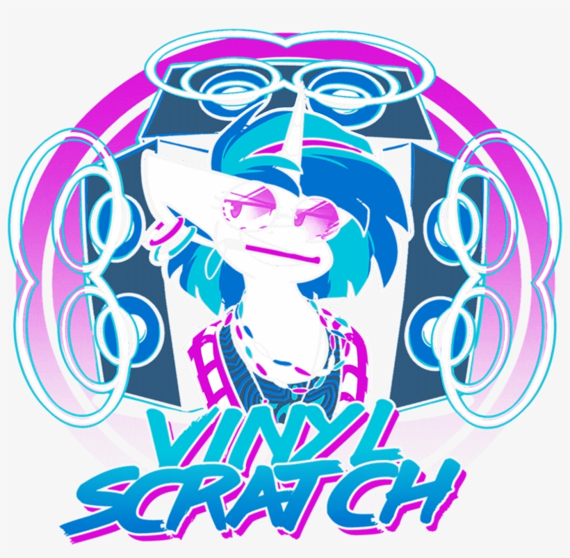 Crownedspade Vinyl Scratch Rave - Phonograph Record - Free Transparent ...