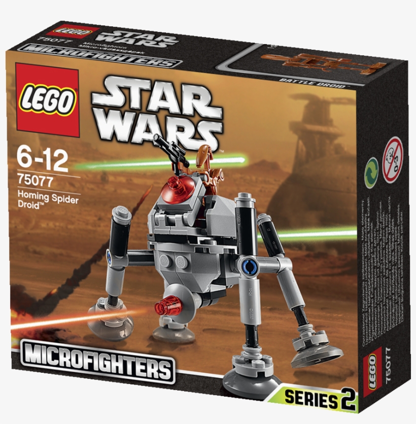 75077 - Lego 75077 Star Wars Homing Spider Droid - Free Transparent PNG ...