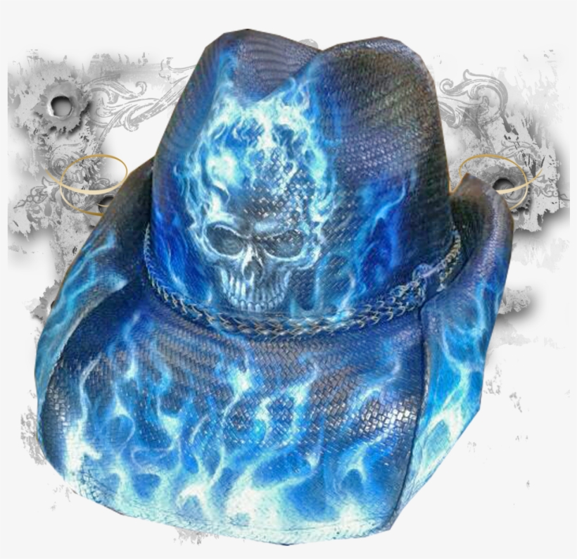 Blue Flaming Skull - Skull - Free Transparent PNG Download - PNGkey