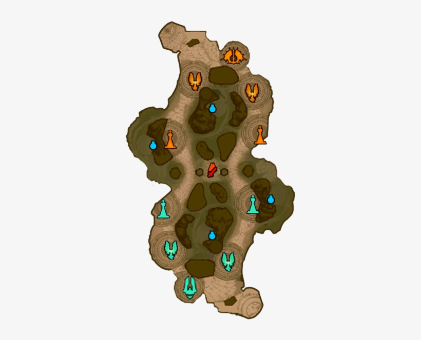 Clashv4 Minimap - Smite Old Clash Map - Free Transparent PNG Download ...