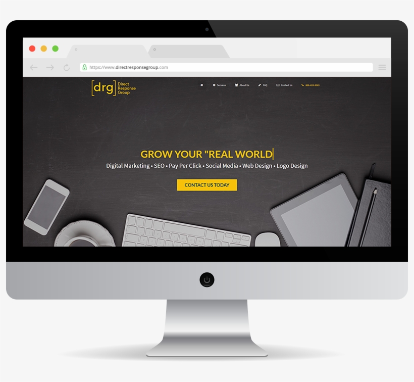 It Starts With A Strong Website For Your Company - Desktop Computer ...