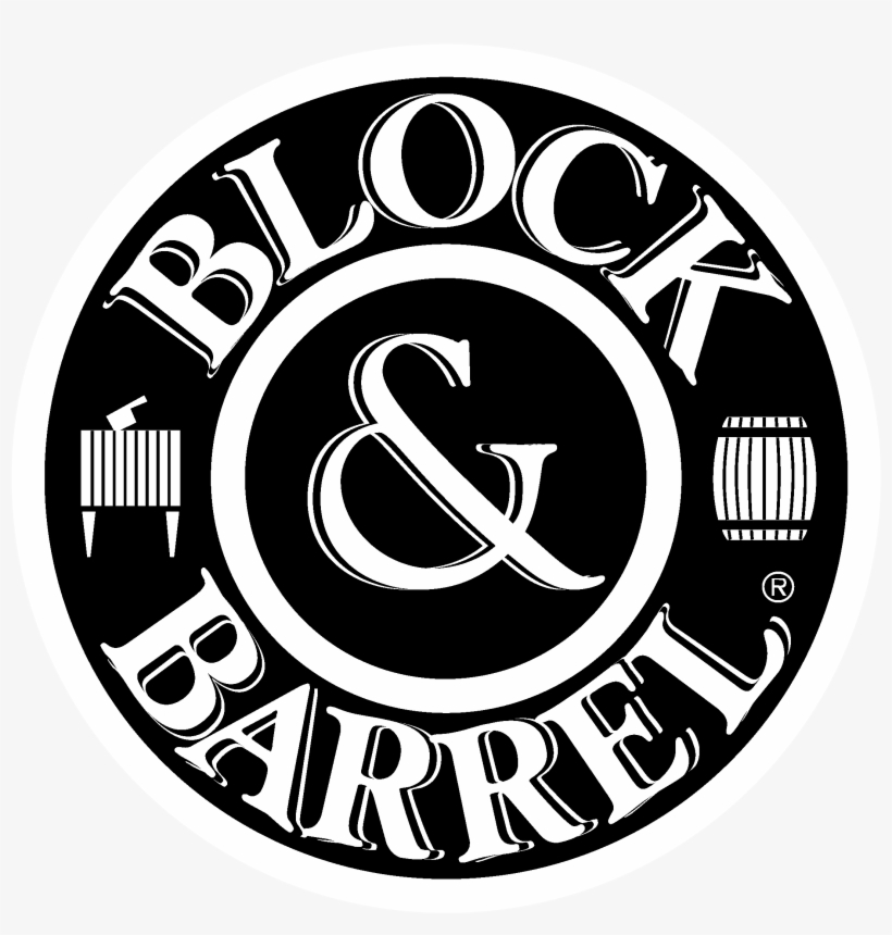 Block & Barrel Logo Black And White - Free Transparent PNG Download ...