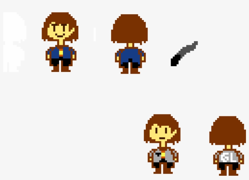Frisk Sprite Edit - Cartoon - Free Transparent PNG Download - PNGkey