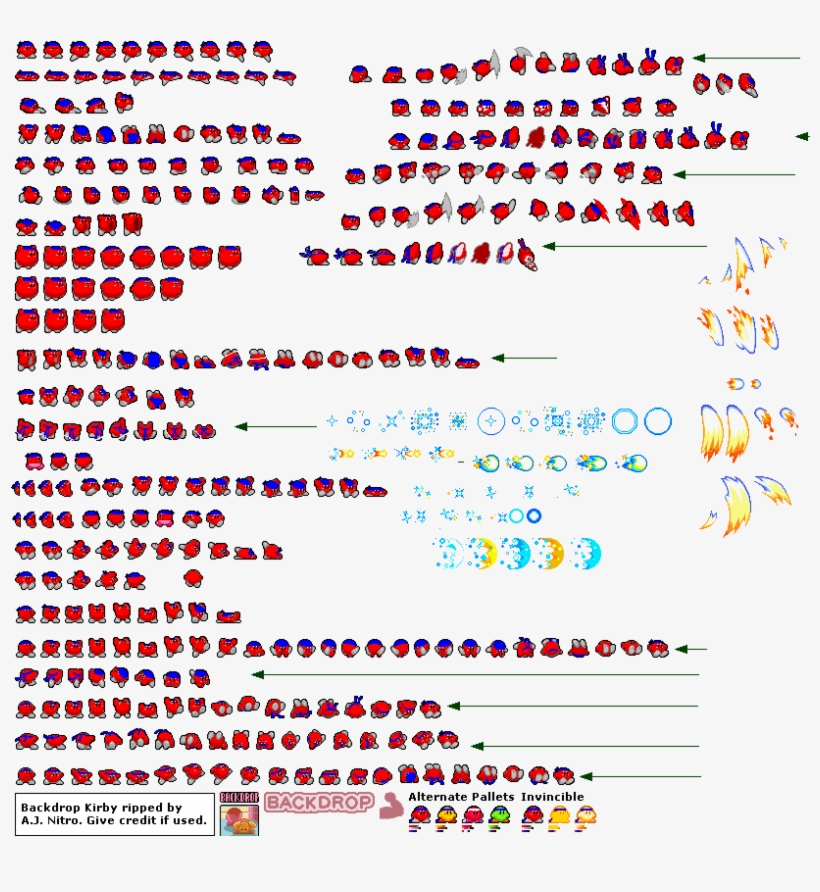 Kirby Sprite Png - Free Transparent PNG Download - PNGkey