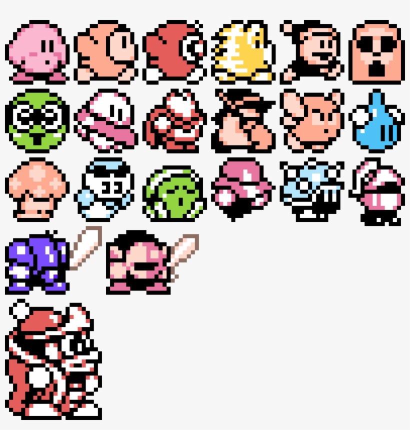 Kirby 8 Bit Sprite