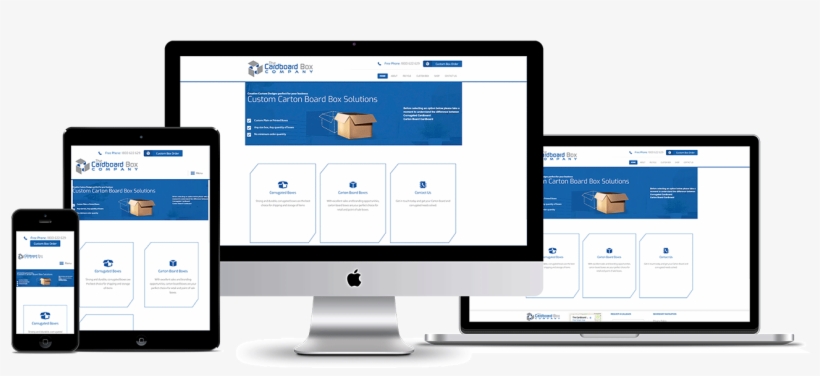 Cardboard Box Company - Responsive Web Design - Free Transparent PNG ...