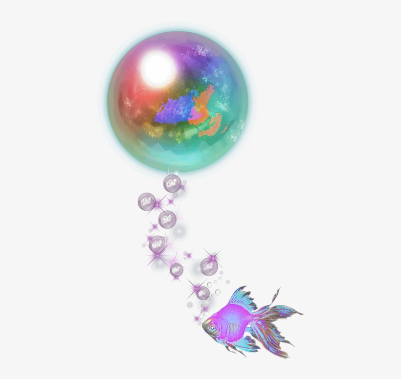 Mq Bubble Bubbles Fish Goldfish Color - Picsart Photo Studio - Free ...