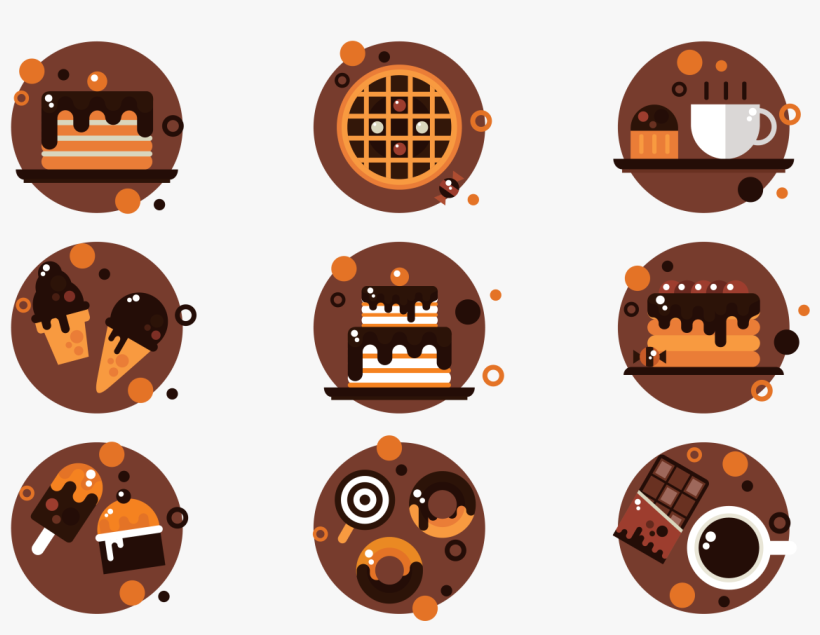 Chocolate Icons Vector Download - Icone Confeitaria Png - Free ...