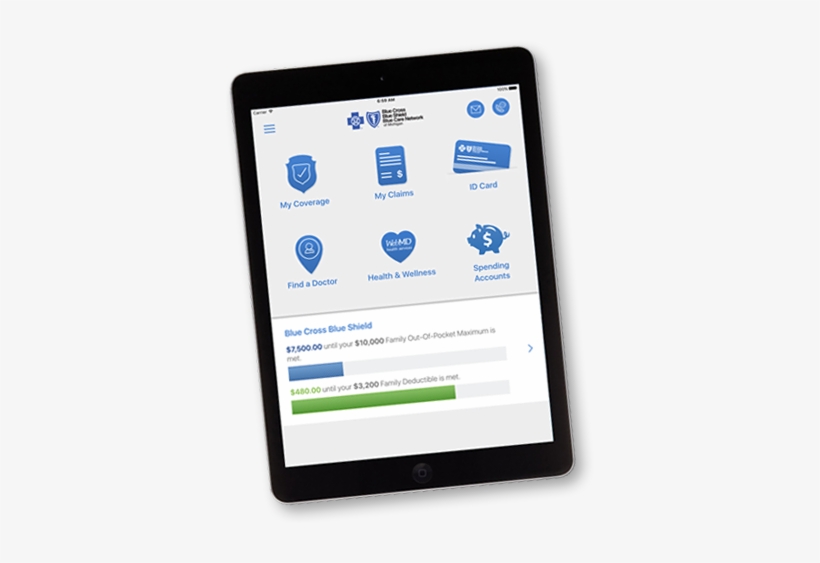 What You Can Do With The App - Bcbs Mobile App - Free Transparent PNG ...
