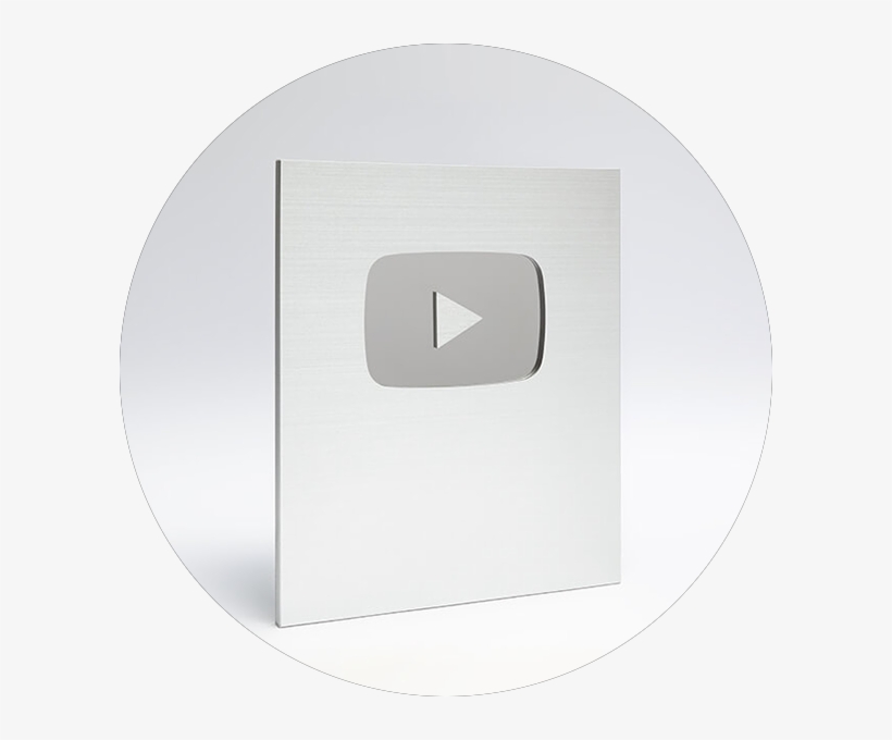 Silver Play Button - Free Transparent PNG Download - PNGkey