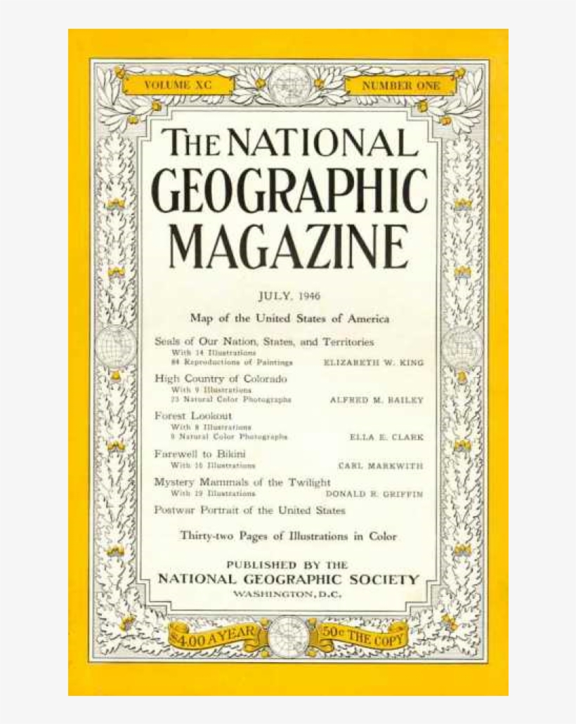 Купете National Geographic Magazine 1946-07 - Poster: Cover Of The July ...