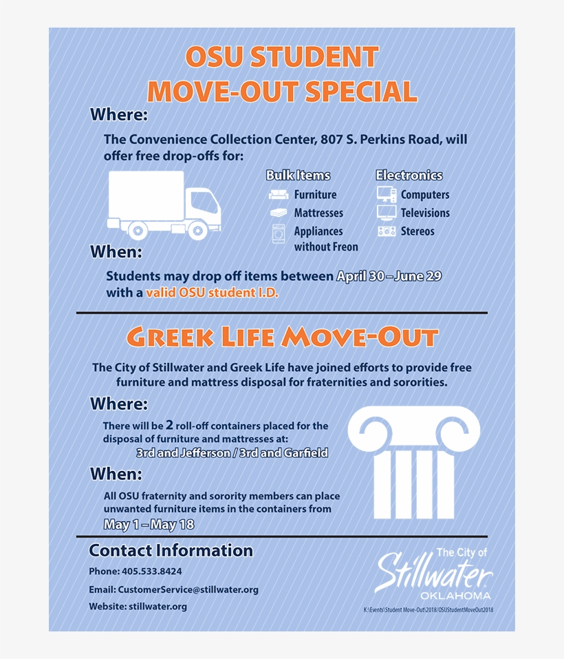 For More Information About The Osu Student Move-out - Graphics - Free ...