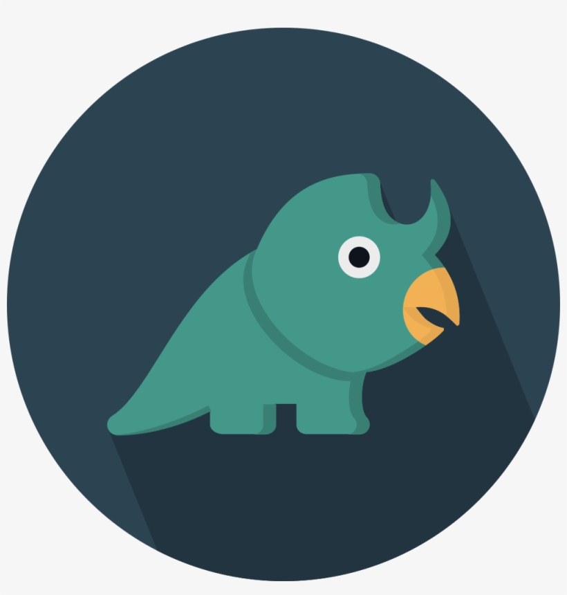 Creative Tail Animal Dinosaur - Dinosaur Flat Icon - Free Transparent ...