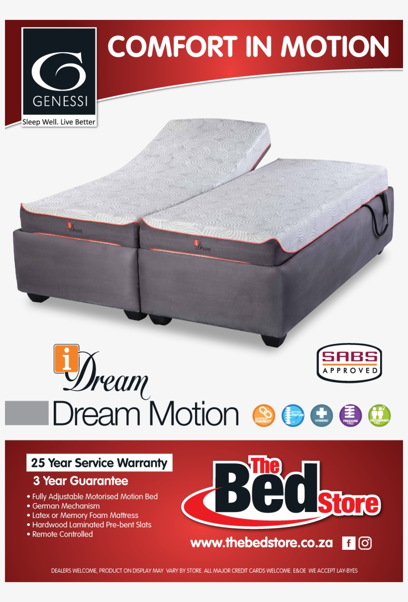 40539 The Bed Store Idream Genessi Motion Bed A0 Poster - Free ...