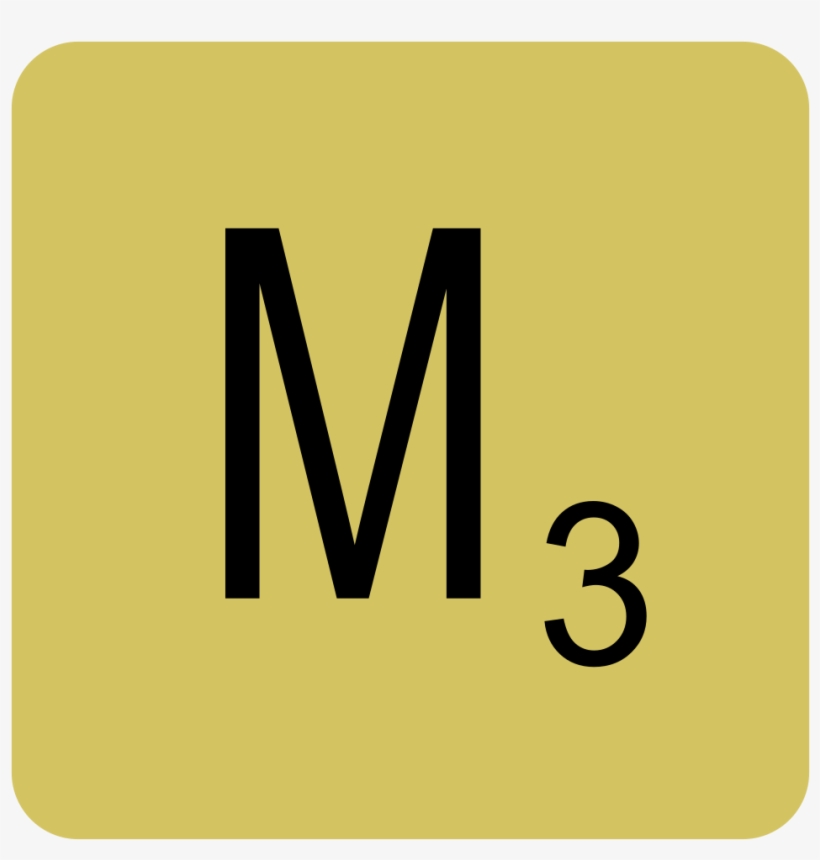 Scrabble Alphabet Letters Png - Scrabble Letter M Png - Free ...