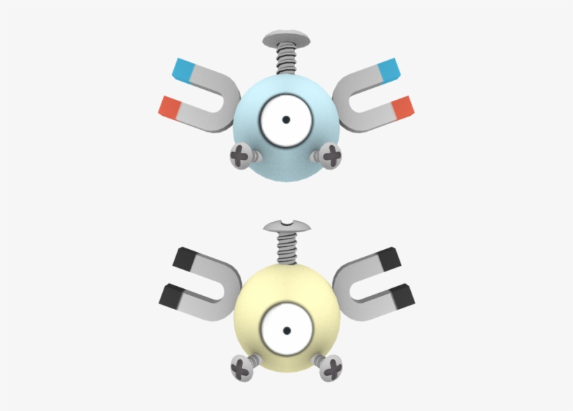 Magnemite 3d Model - Fbx - Free Transparent PNG Download - PNGkey