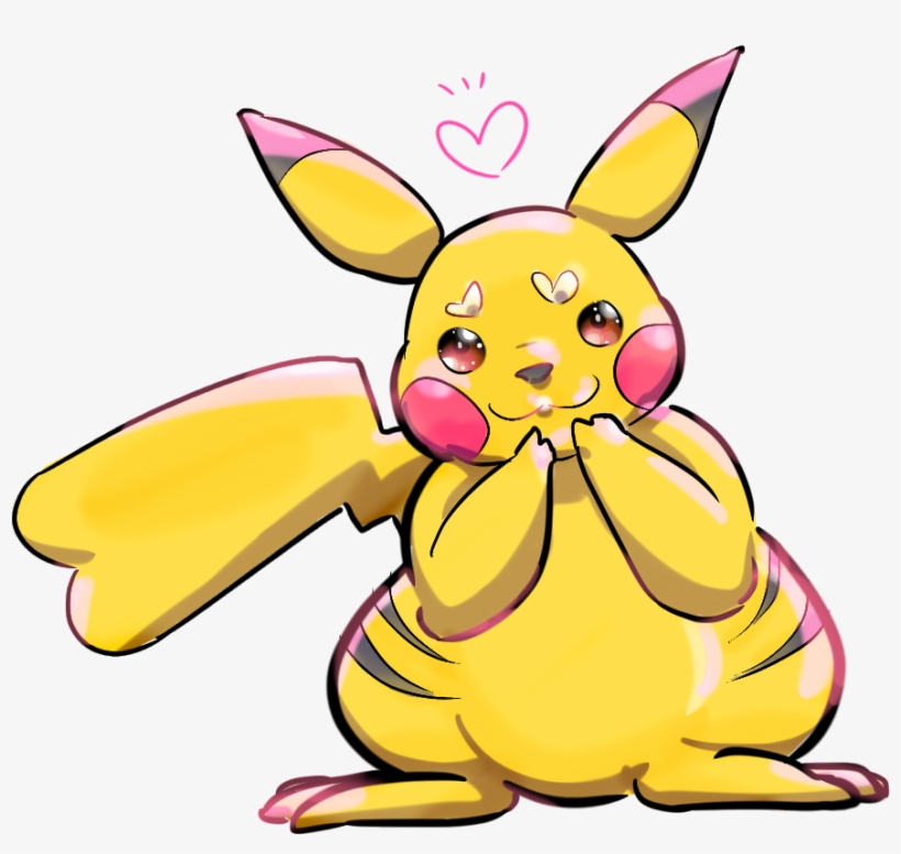 A Cute Pikachu Peeks Up At The Viewer Curiously - Cartoon - Free ...