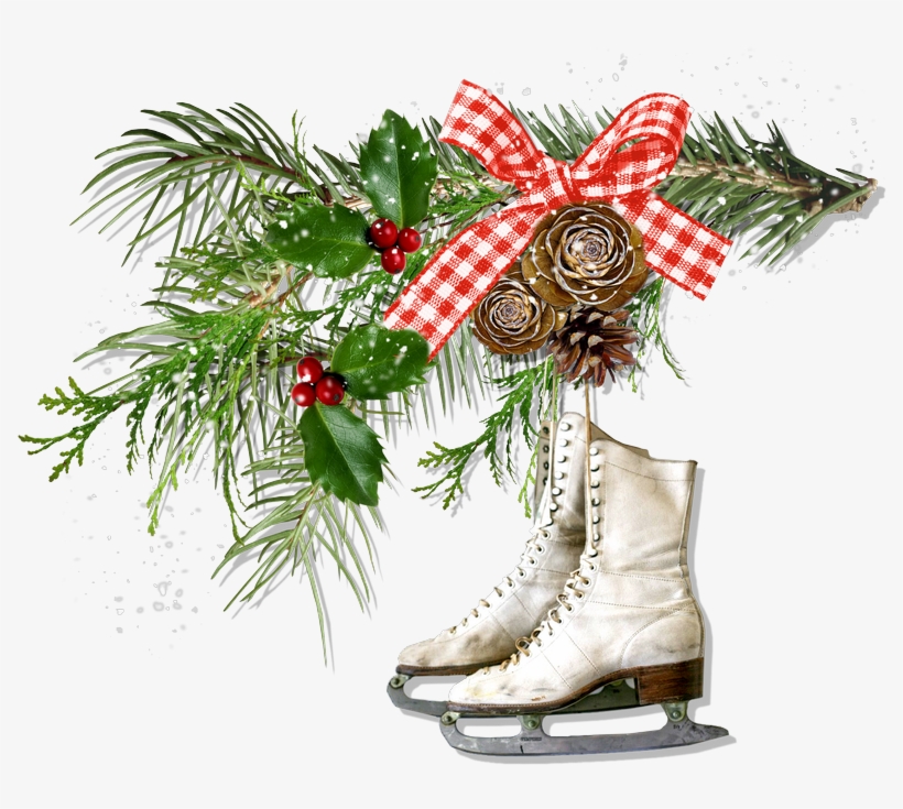 Jingle Bells Christmas Freebies - Figure Skate - Free Transparent PNG ...