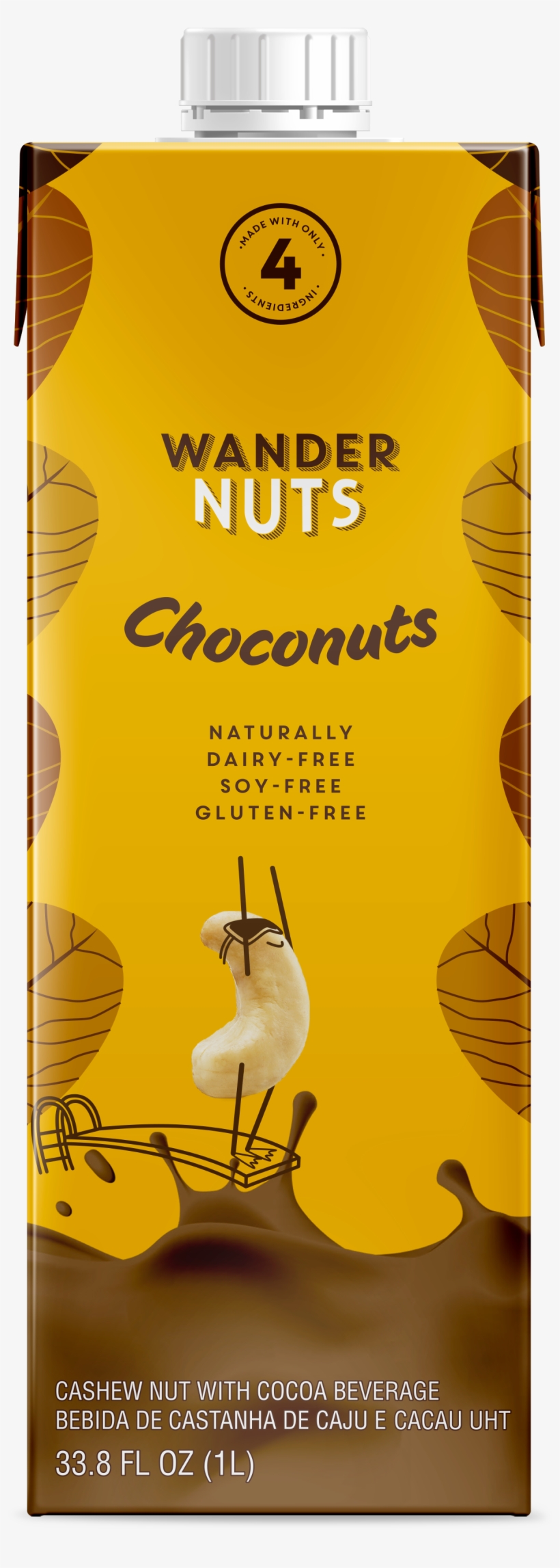 Cashew Nut With Cocoa Beverage - Choconuts - Free Transparent PNG ...