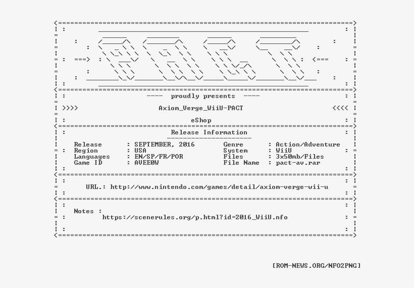 Axiom Verge Wiiu-pact - Free Transparent PNG Download - PNGkey