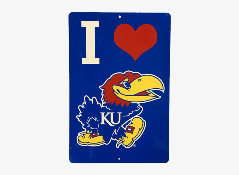 Kansas University Jayhawks 'i Heart Jayhawk' - Free Transparent PNG ...