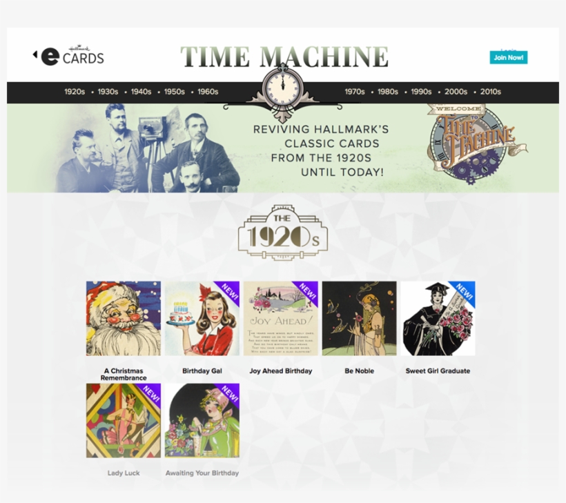 Decade Logos For Hallmark's Time Machine, Which Takes - Free ...