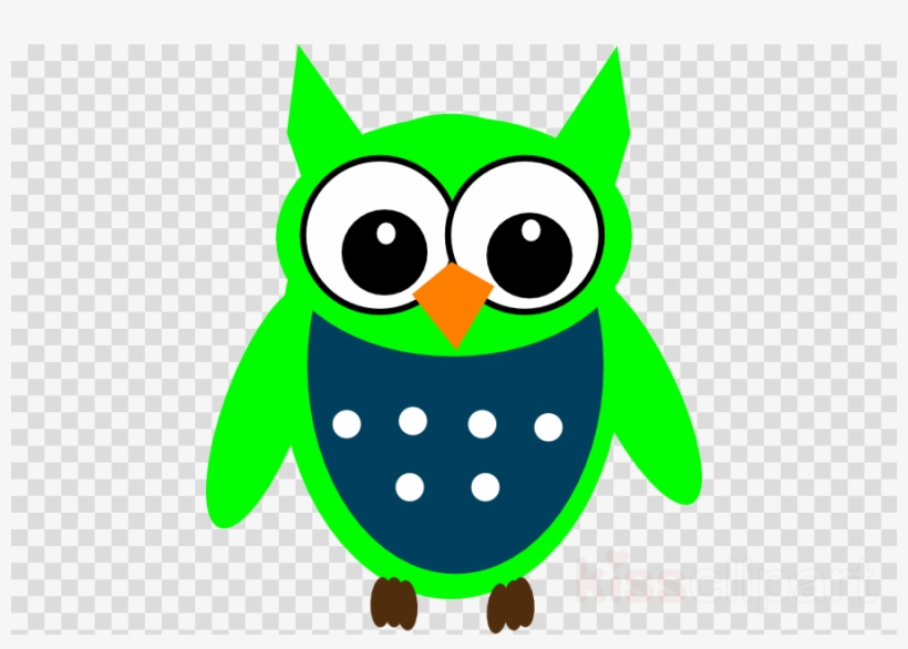 Owls Clipart Green