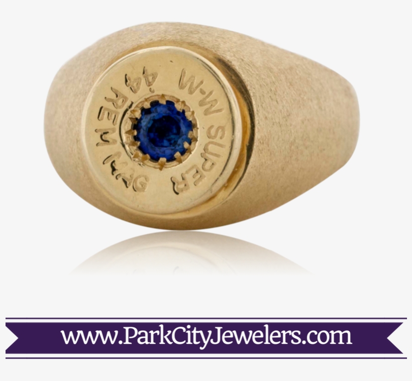 Forty Four Mag Gold Bullet Ring - Free Transparent PNG Download - PNGkey