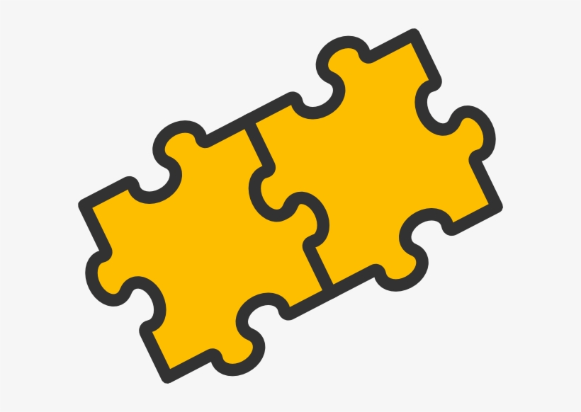 Yellow Puzzle Piece Clip Art