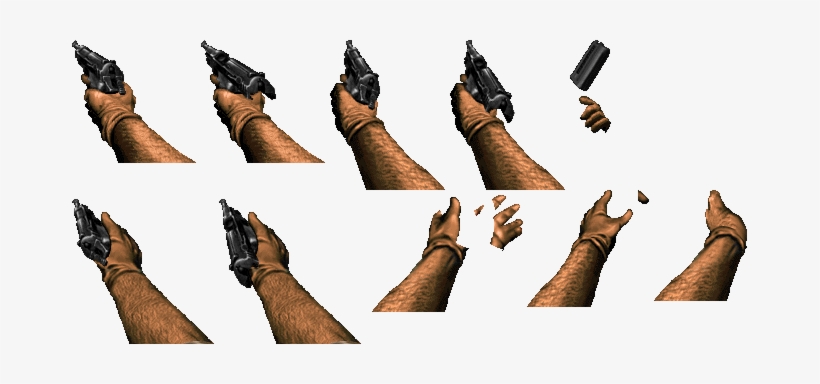 Drawn Gun Sprite Sheet - Cod Waw Walther P38 - Free Transparent PNG ...