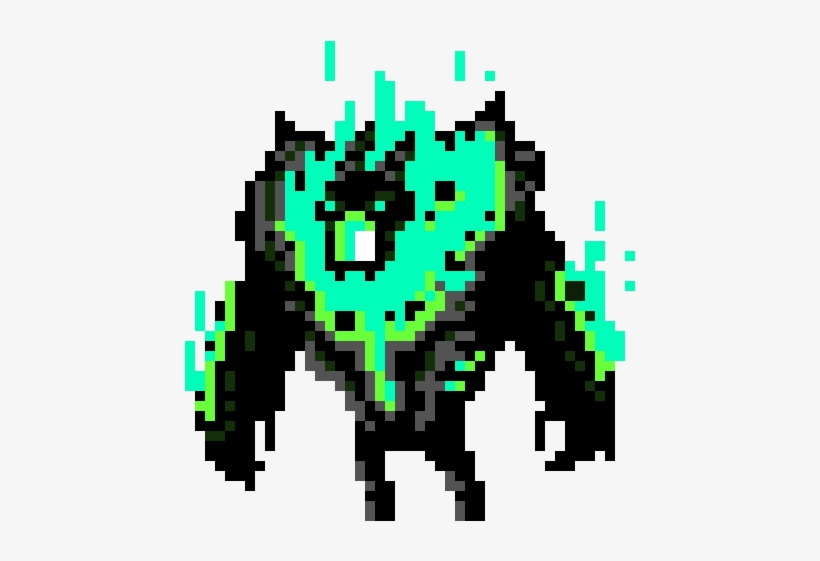 Blue Flame Boss - Fire Enemy Pixel Art - Free Transparent PNG Download ...